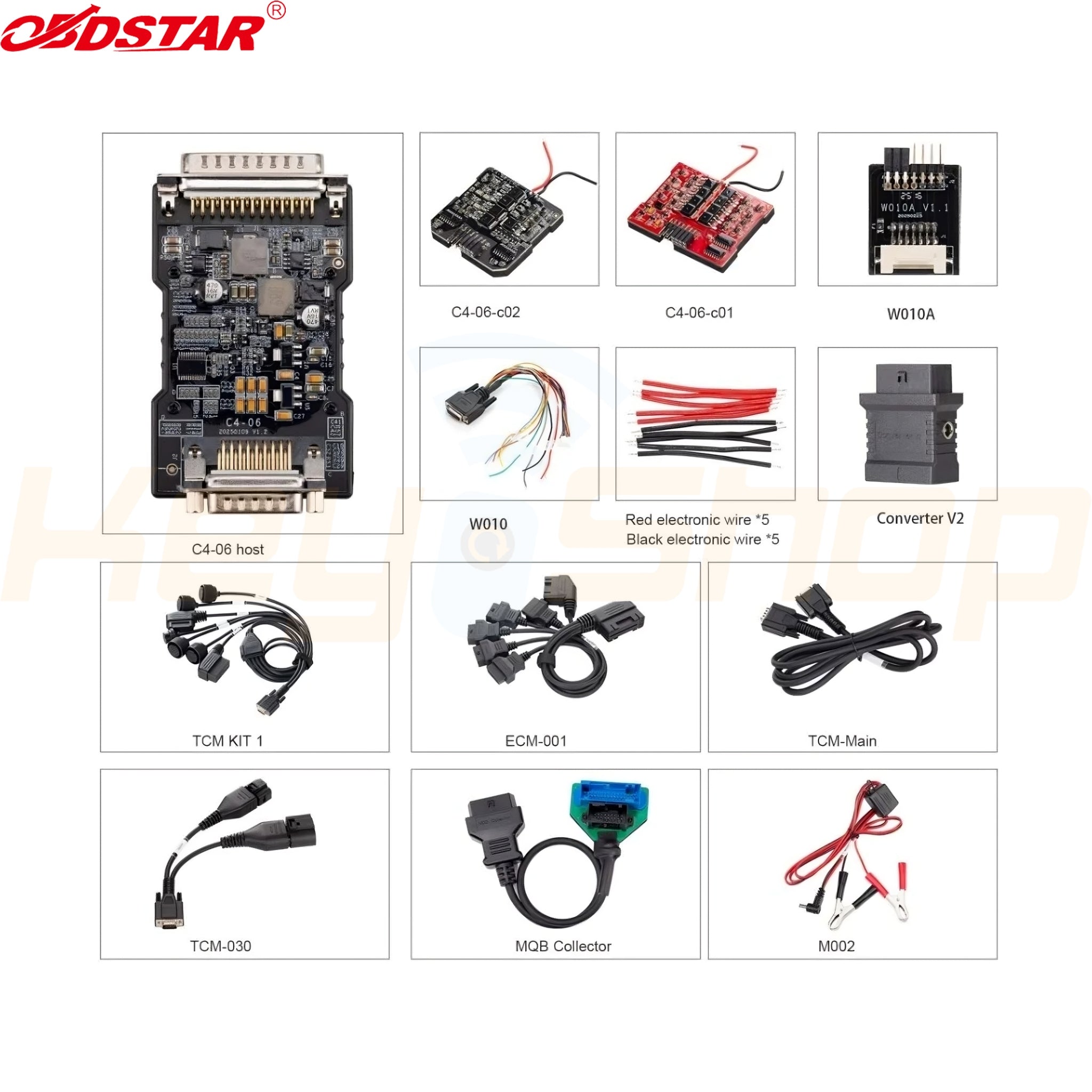 OBDSTAR KeyMaster G3: RH850 / V850 ערכת מתאמים מלאה - תומכת ב-VW MQB,